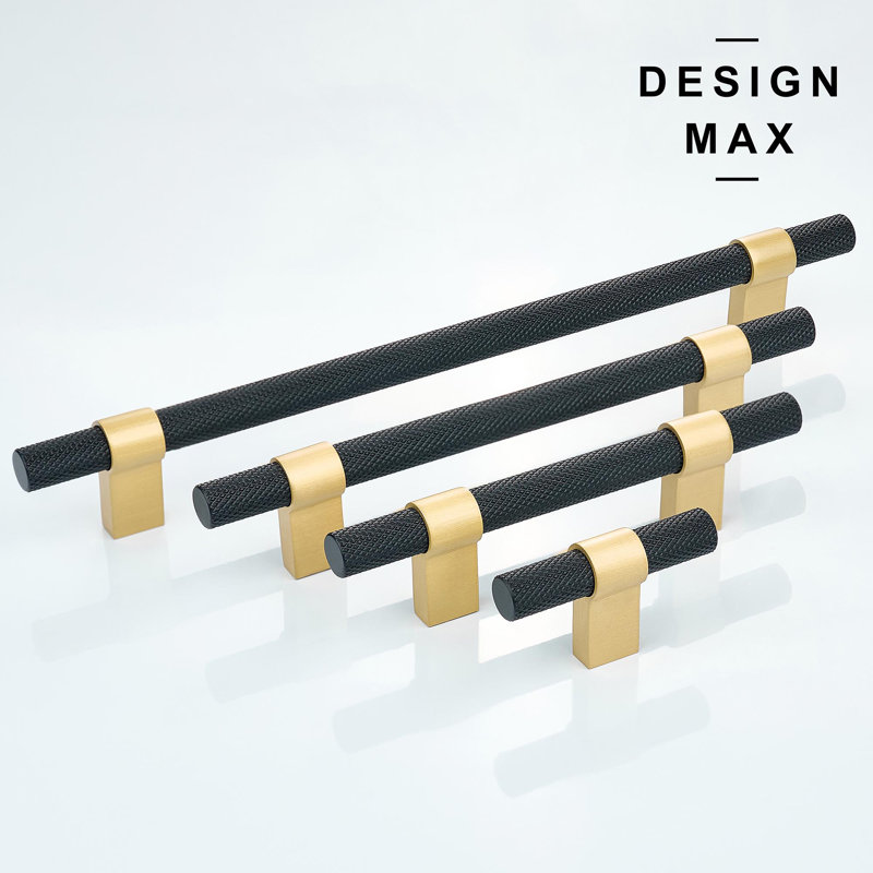 Design Max Knurled Brass Pull Square Base | Wayfair